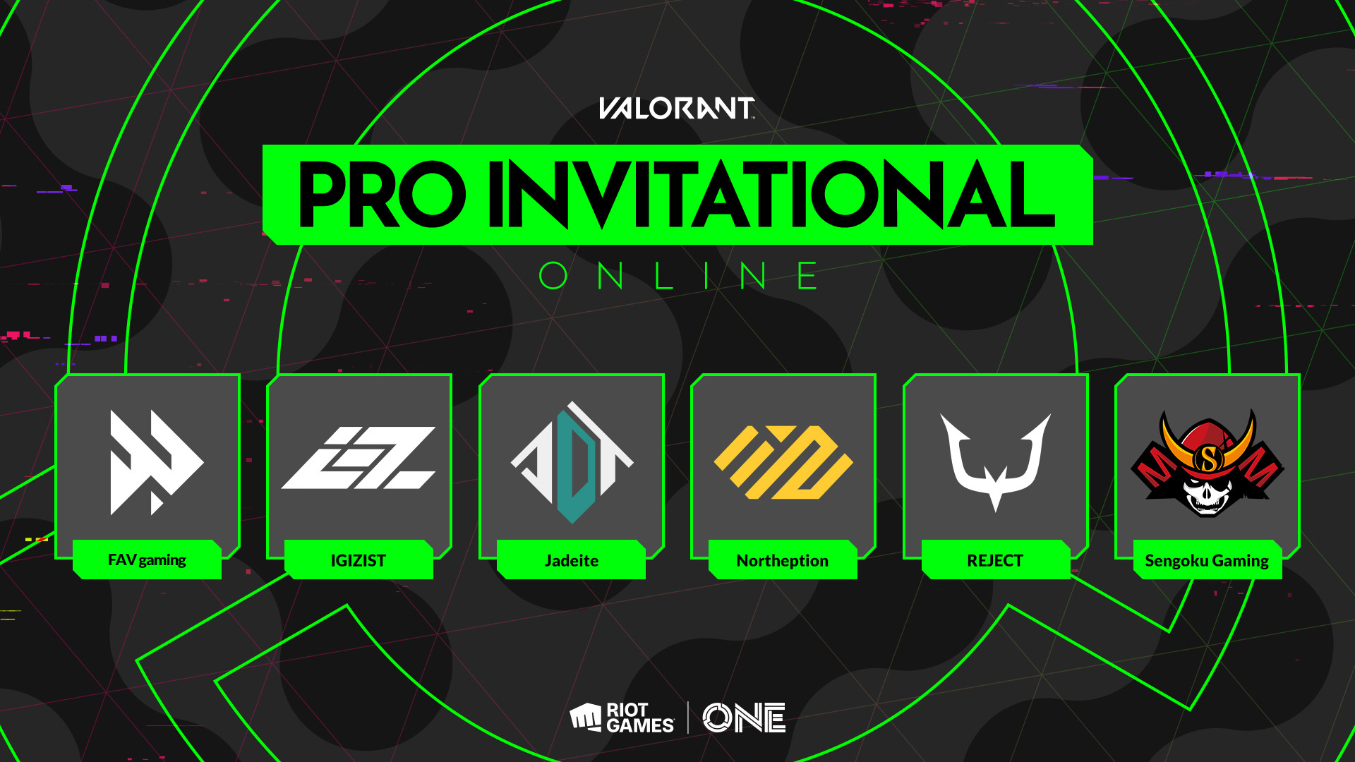 VALORANT PRO INVITATIONAL ONLINE | 参加チーム | TAIYORO eスポーツ カレンダー